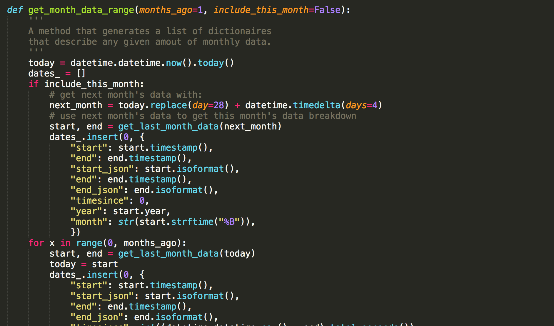 Python Datetime Get Month Ranges Coding For Entrepreneurs